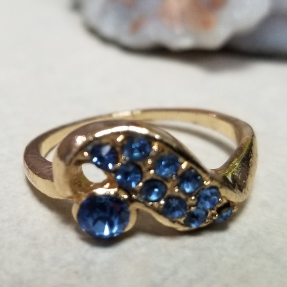Fashion Jewelry | Jewelry | Blue Gold Ring | Poshmark